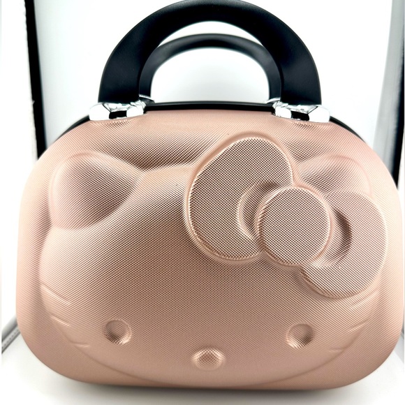 Hello Kitty | Bags | Hello Kitty Hard Shell Makeup Train Case Luggage ...